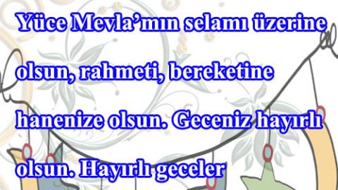 Hayırlı Geceler Mesajları - Dini İyi Geceler Mesajları